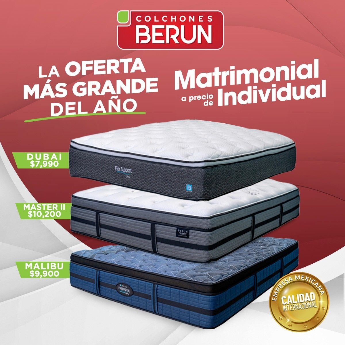Promoción: Venden colchones Matrimoniales a precio de Individual o King ...